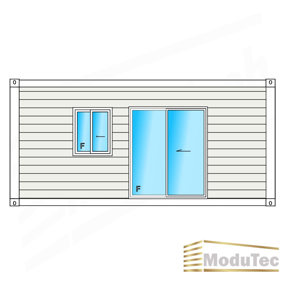 6m x 3m Portable Building - Flat Pack, EPS-FR insulation – ModuTec Modular